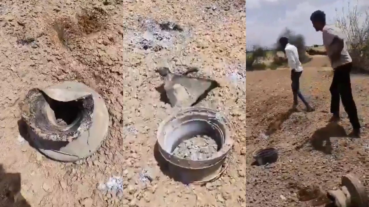 Mysterious object creates explosive impact after falling from IAF Jet ...